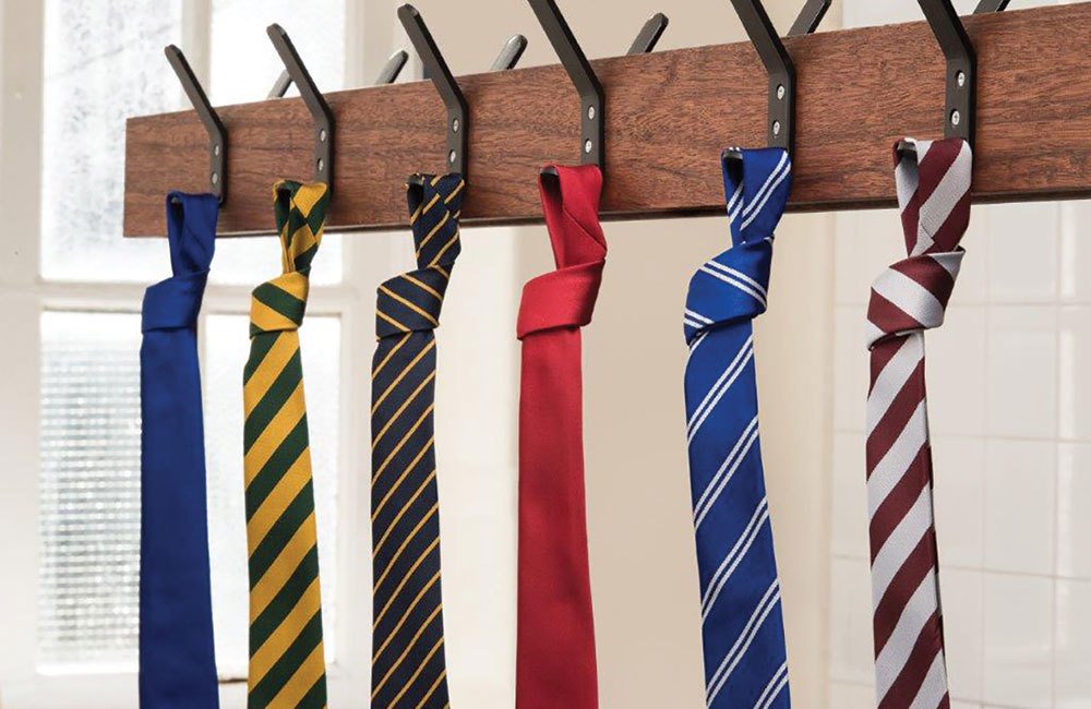 Full Make Striped Ties - Royal/White – Youngland Schoolwear